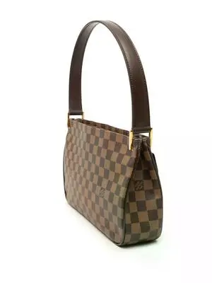 LOUIS VUITTON Damier Ebene Aubagne Shoulder Bag - Brown