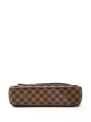 LOUIS VUITTON Damier Ebene Aubagne Shoulder Bag - Brown