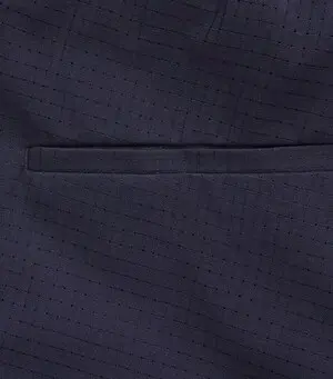 BOSS Elst Slim Fit Wool-blend Trousers - Blue