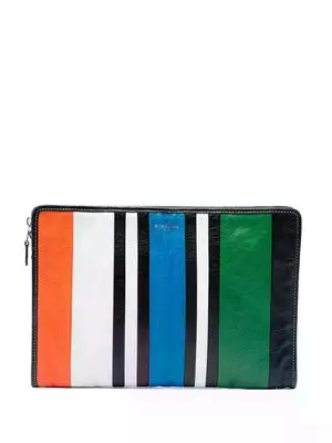 Balenciaga Lambskin Bazar Clutch Bag