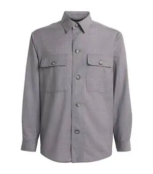 BOSS Linen-blend Overshirt