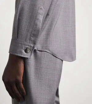 BOSS Linen-blend Overshirt