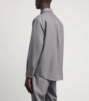 BOSS Linen-blend Overshirt