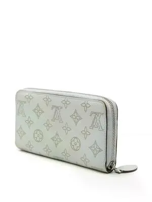 LOUIS VUITTON 2021-2026 Monogram Mahina Zippy Wallet Long Wallets - Grey