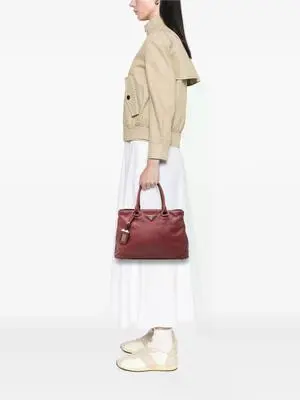 Prada Vitello Daino Open Convertible Tote Satchel