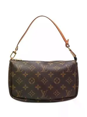 LOUIS VUITTON Monogram Pochette Accessoires Shoulder Bag - Brown