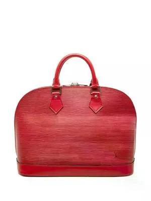 LOUIS VUITTON Epi Alma Pm Handbag - Red