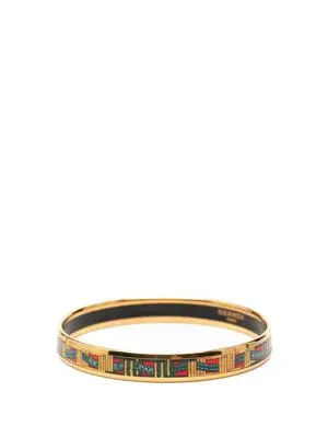 Hermès 20th Century Narrow Cloisonné Enamel Bangle - Multicolour