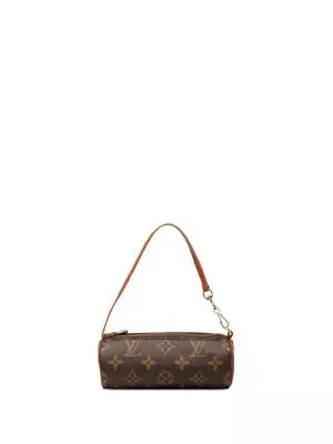 LOUIS VUITTON Monogram Papillon Pochette Handbag - Brown