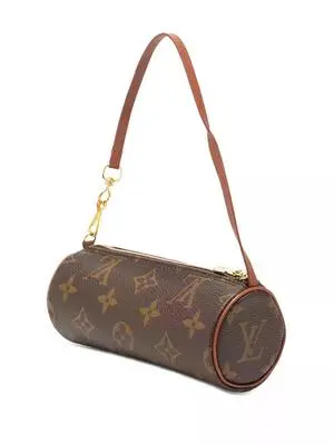 LOUIS VUITTON Monogram Papillon Pochette Handbag - Brown