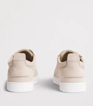 CHRISTIAN LOUBOUTIN St Louis Leather Slip-on Sneakers - Beige