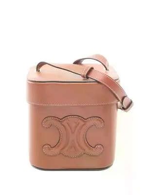 Celine Cuir Triomphe Leather Bucket Bag - Brown