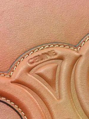 Celine Cuir Triomphe Leather Bucket Bag