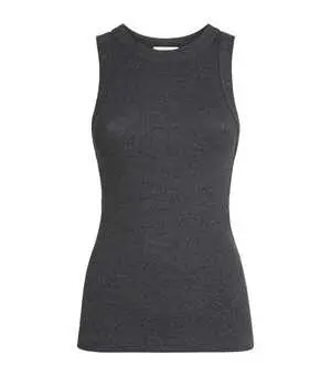 AGOLDE Leigh Ribbed Longline Tank Top - Grey