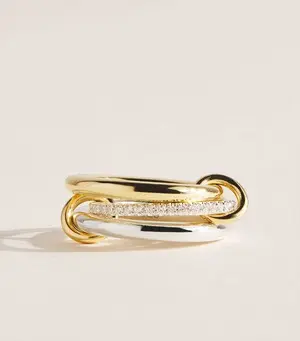 SPINELLI KILCOLLIN Libra Ring In Yellow Gold, Sterling And Diamonds - Silver