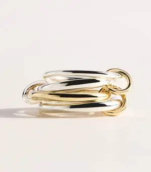 SPINELLI KILCOLLIN Yellow Gold And Sterling Cancer Ring - Silver