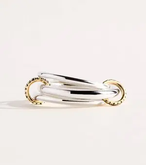 SPINELLI KILCOLLIN Capricorn Ring In Yellow Gold, Sterling And Black Diamonds - Silver