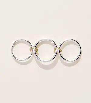 SPINELLI KILCOLLIN Capricorn Ring In Yellow Gold, Sterling And Black Diamonds
