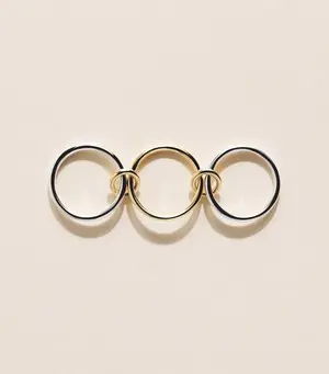 SPINELLI KILCOLLIN Sterling And Yellow Gold Solarium Ring - Silver