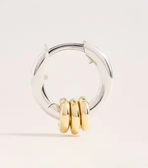 SPINELLI KILCOLLIN Sterling And Yellow Gold Nevine Hoop Earrings