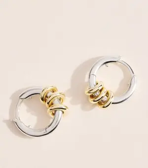 SPINELLI KILCOLLIN Sterling And Yellow Gold Nevine Hoop Earrings