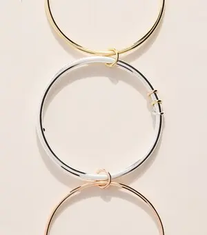 SPINELLI KILCOLLIN Mixed Gold And Sterling Layered Bangle