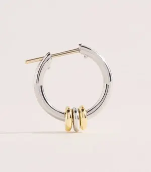 SPINELLI KILCOLLIN Sterling And Yellow Gold Ara Core Hoop Earrings