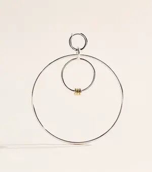 SPINELLI KILCOLLIN Sterling And Yellow Gold Echo Hoop Earrings