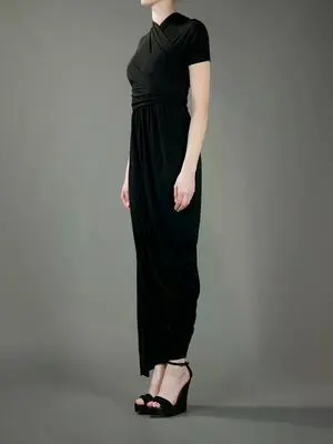 Carven Halterneck Front Wrap Dress