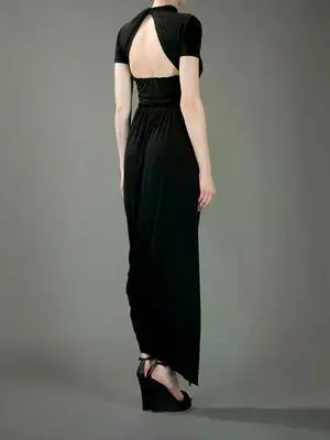 Carven Halterneck Front Wrap Dress