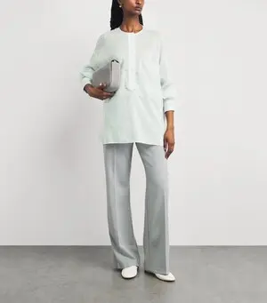 Eleventy Cotton-silk Striped Shirt