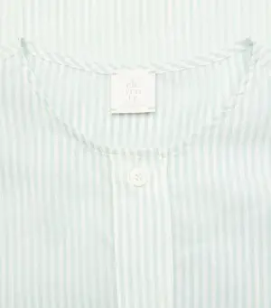 Eleventy Cotton-silk Striped Shirt