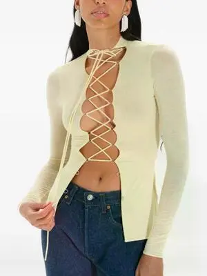 MANURI Jamie Lace-up Top