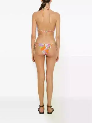 Emilio Pucci Orchidee Print Bikini Top