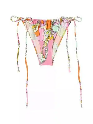 Emilio Pucci Orchidee Print Bikini Bottom - Orange