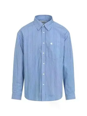 Carhartt Work In Progress Keene Striped Shirt - Blue