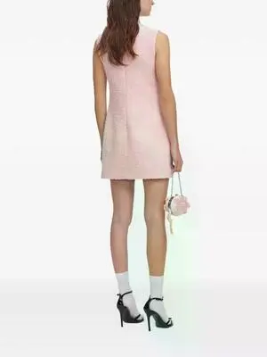 SELF-PORTRAIT Bouclé Mini Dress With Lace Collar