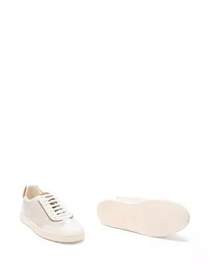 Brunello Cucinelli Leather Panelled Low-top Sneakers