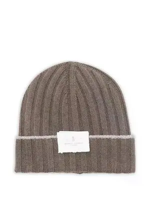 Brunello Cucinelli Ribbed-knit Cashmere Beanie Hat