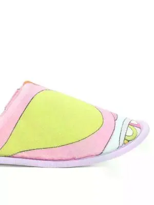 Emilio Pucci Abstract Print Slippers