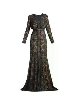 Tadashi Shoji Carelli Lace Maxi Dress - Black