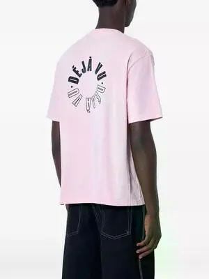 ACHM Logo-motif Cotton T-shirt - Pink