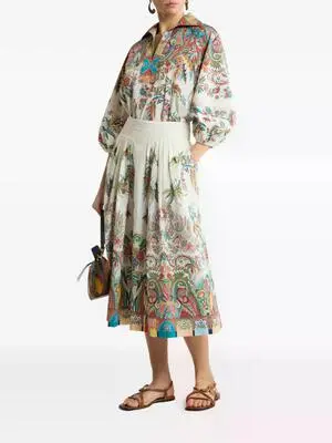Etro Paisley Print Cotton Blouse