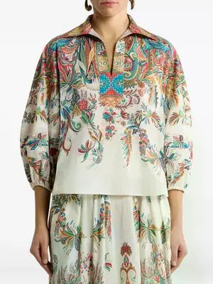 Etro Paisley Print Cotton Blouse
