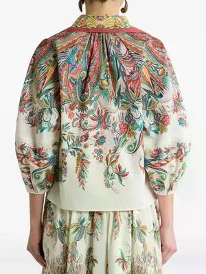 Etro Paisley Print Cotton Blouse