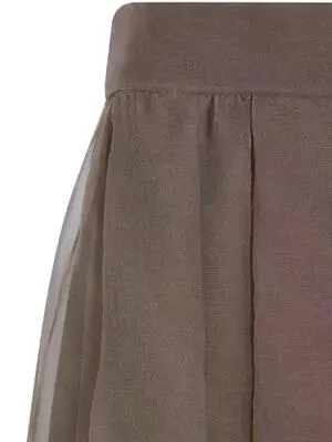 Brunello Cucinelli Silk Chiffon Maxi Skirt