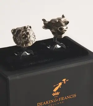 DEAKIN & FRANCIS Sterling Silver Bull & Bear Cufflinks