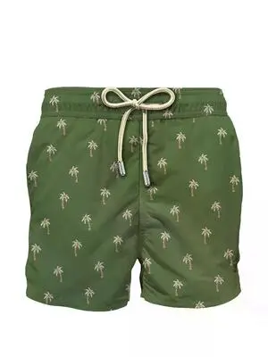MC2 SAINT BARTH Jacquard Palm Swim Shorts - Green