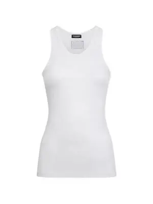 Dsquared2 Logo Patch Tank Top - White