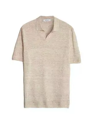 GRAN SASSO Knitted Open-collar Polo Shirt - Neutrals
